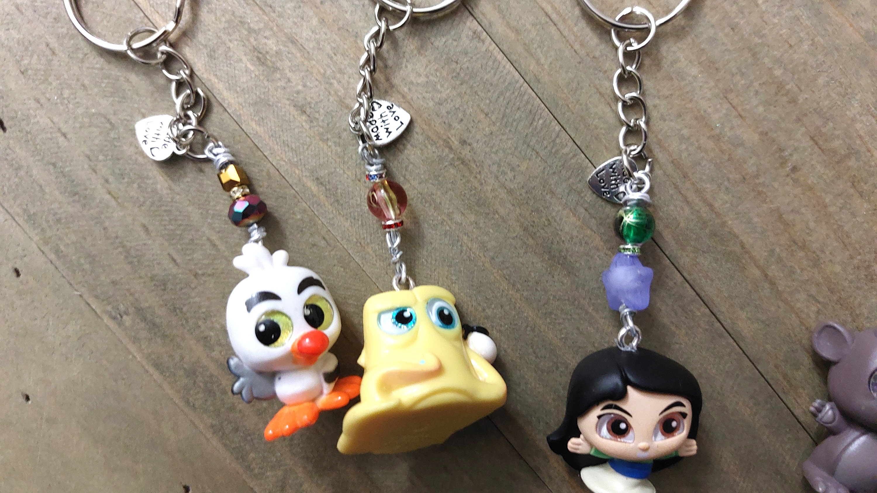 Handmade Adorable Doorable Disney Character Keychains - Etsy