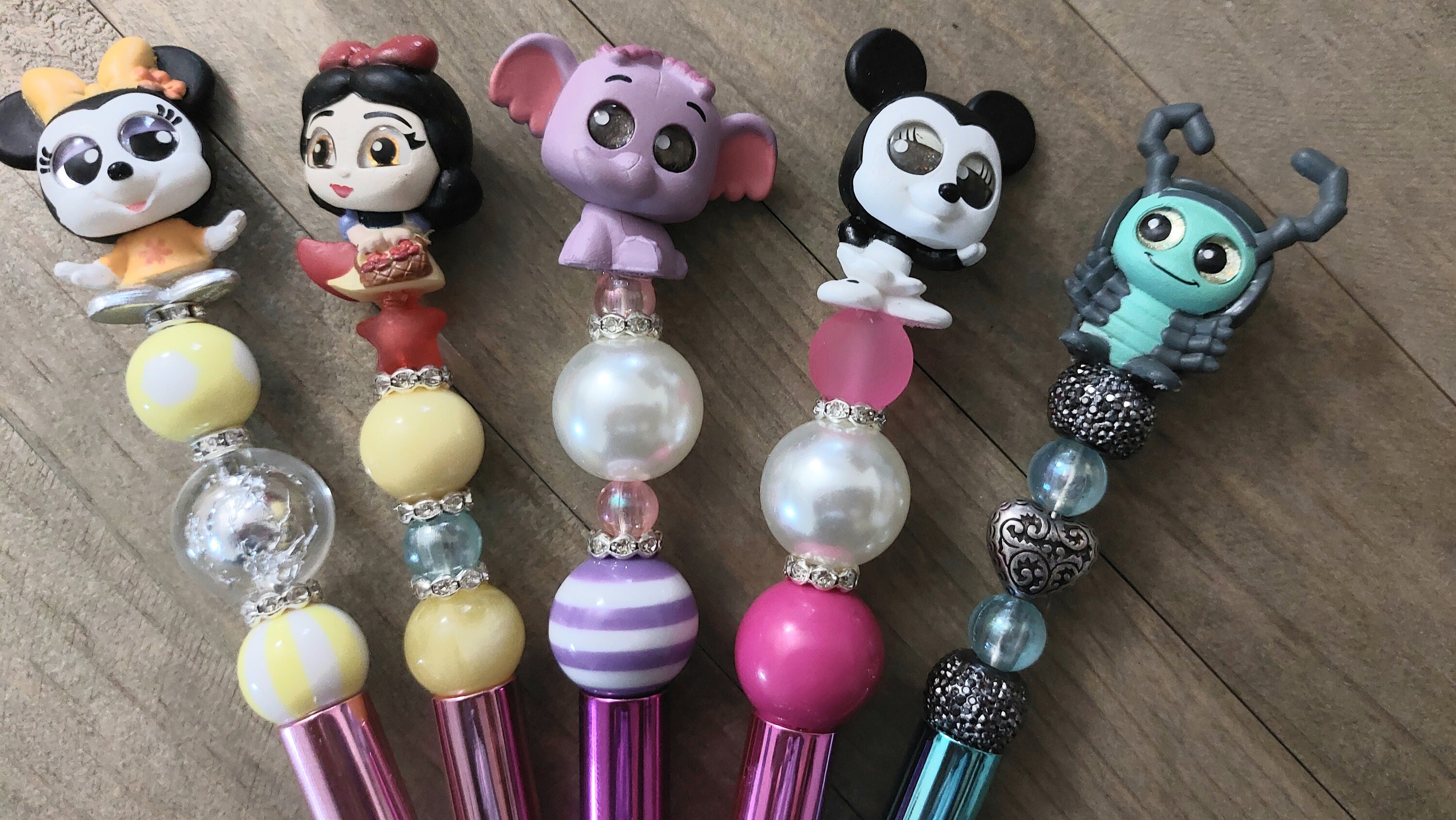 Handmade Doorables Different Characters Beadable Pens - Etsy