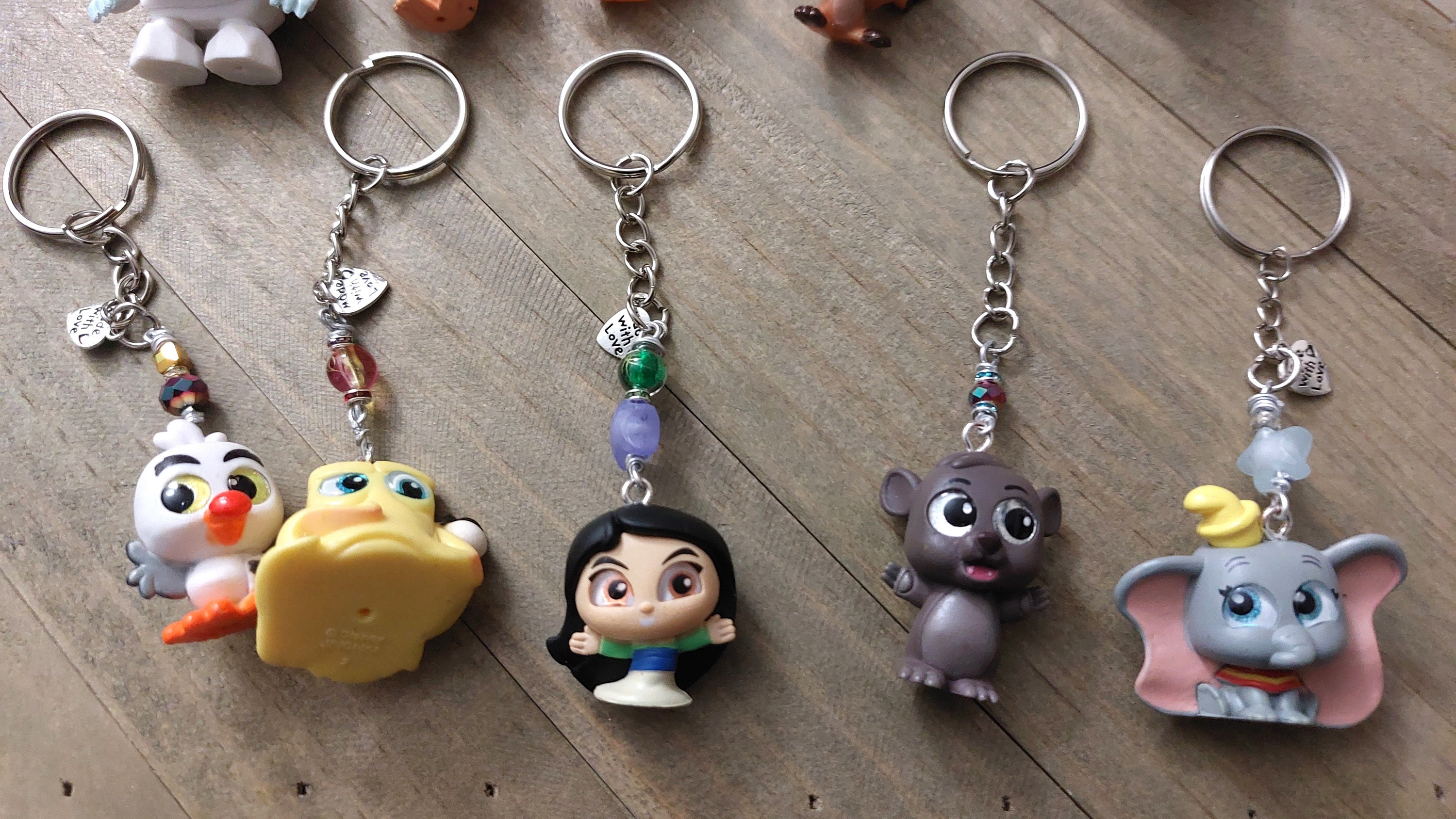 Handmade Adorable Doorable Disney Character Keychains - Etsy