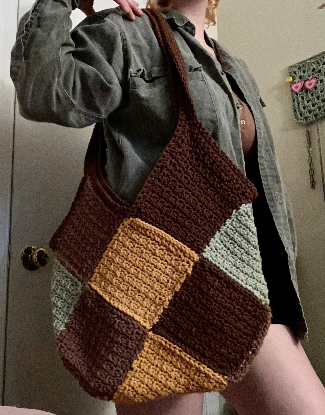 Large Crochet Bag - Etsy