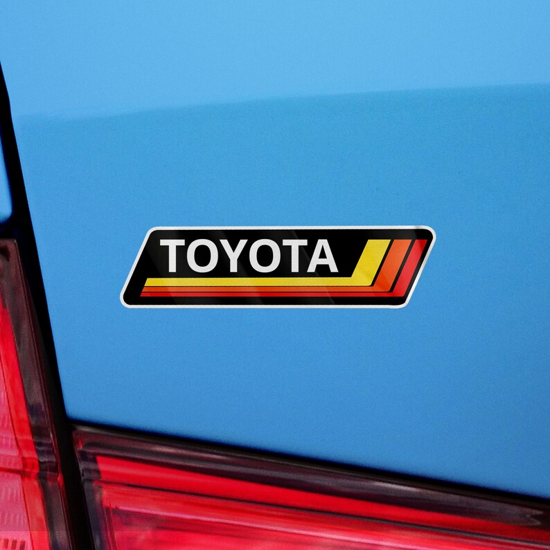 Toyota Sticker, Vintage Retro Sticker, TRD Toyota Sticker, Toyota Decal ...