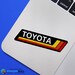 Toyota Sticker, Vintage Retro Sticker, TRD Toyota Sticker, Toyota Decal ...