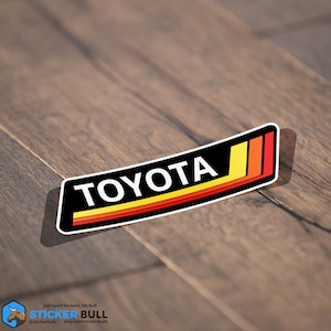 Toyota Sticker, Vintage Retro Sticker, TRD Toyota Sticker, Toyota Decal ...