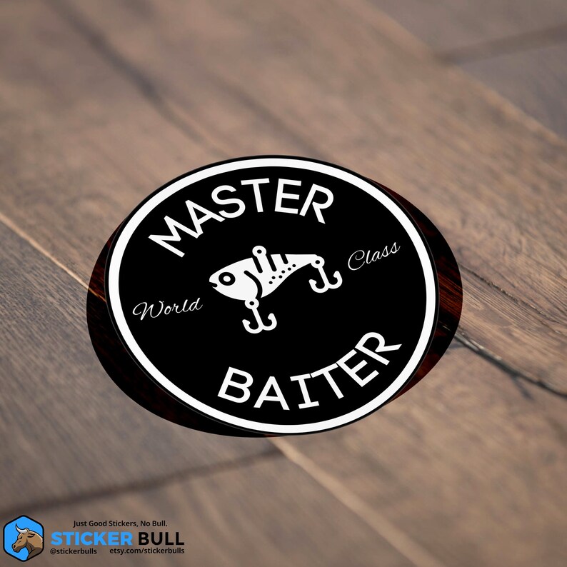 World Class Master Baiter Sticker, Swim Bait Sticker, Meme Sticker ...