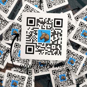QR Code Stickers, Custom QR Code, Custom Sticker, Personalized Stickers ...