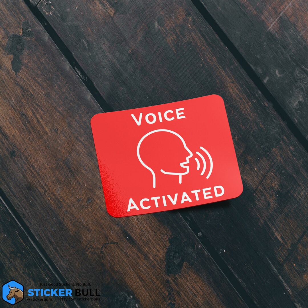 Voice Activated Sticker Funny Prank Sticker Meme Sticker - Etsy