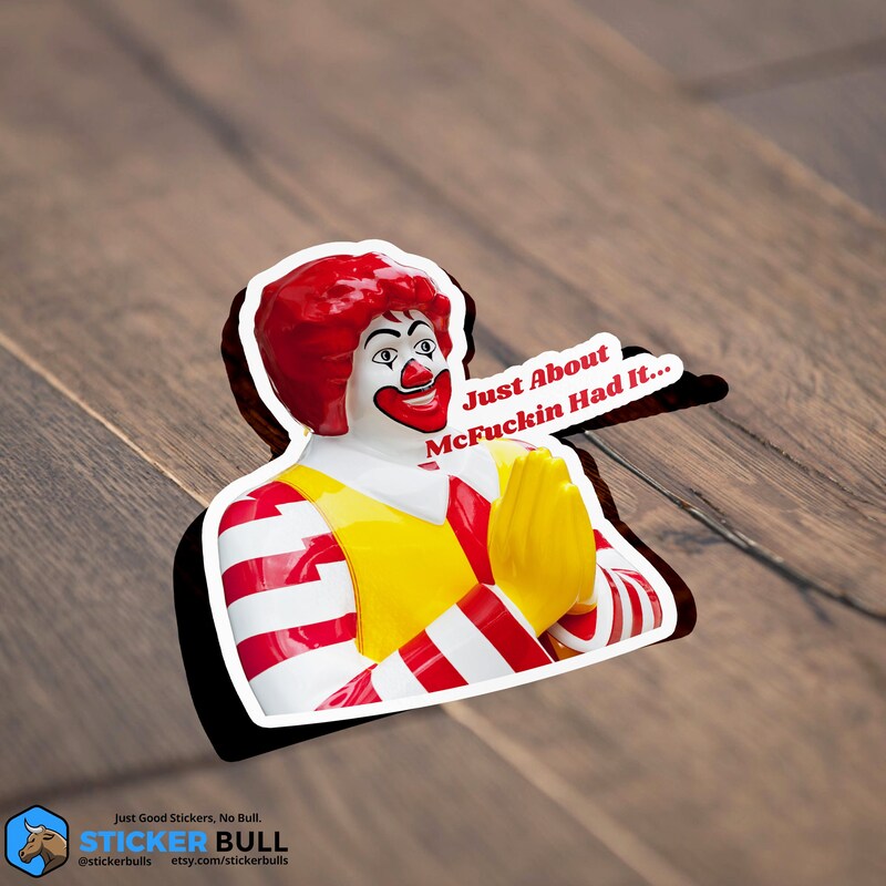 Mcdonalds Stickers - Etsy
