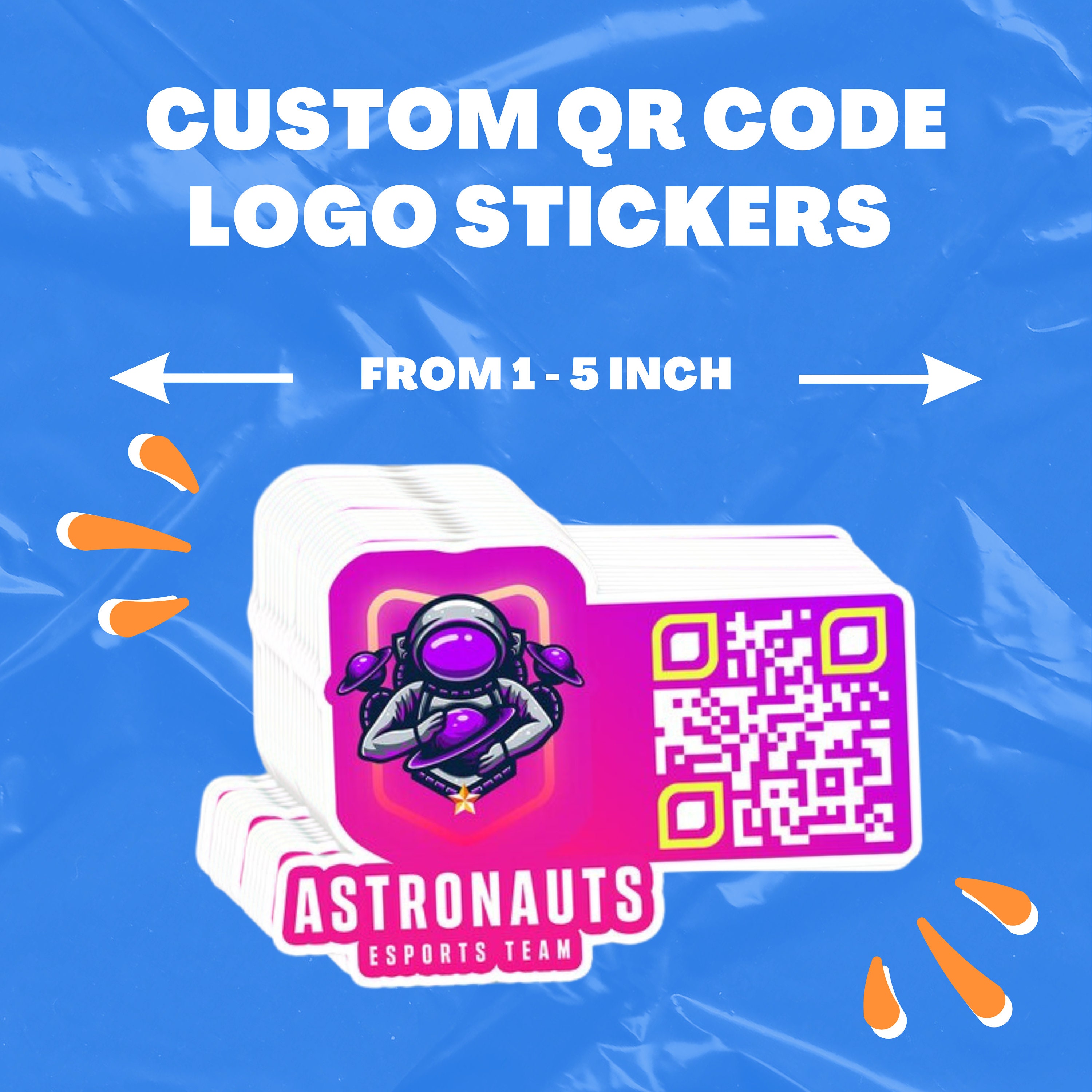 Custom QR Code Stickers, Personalized Stickers for Any Business, High ...