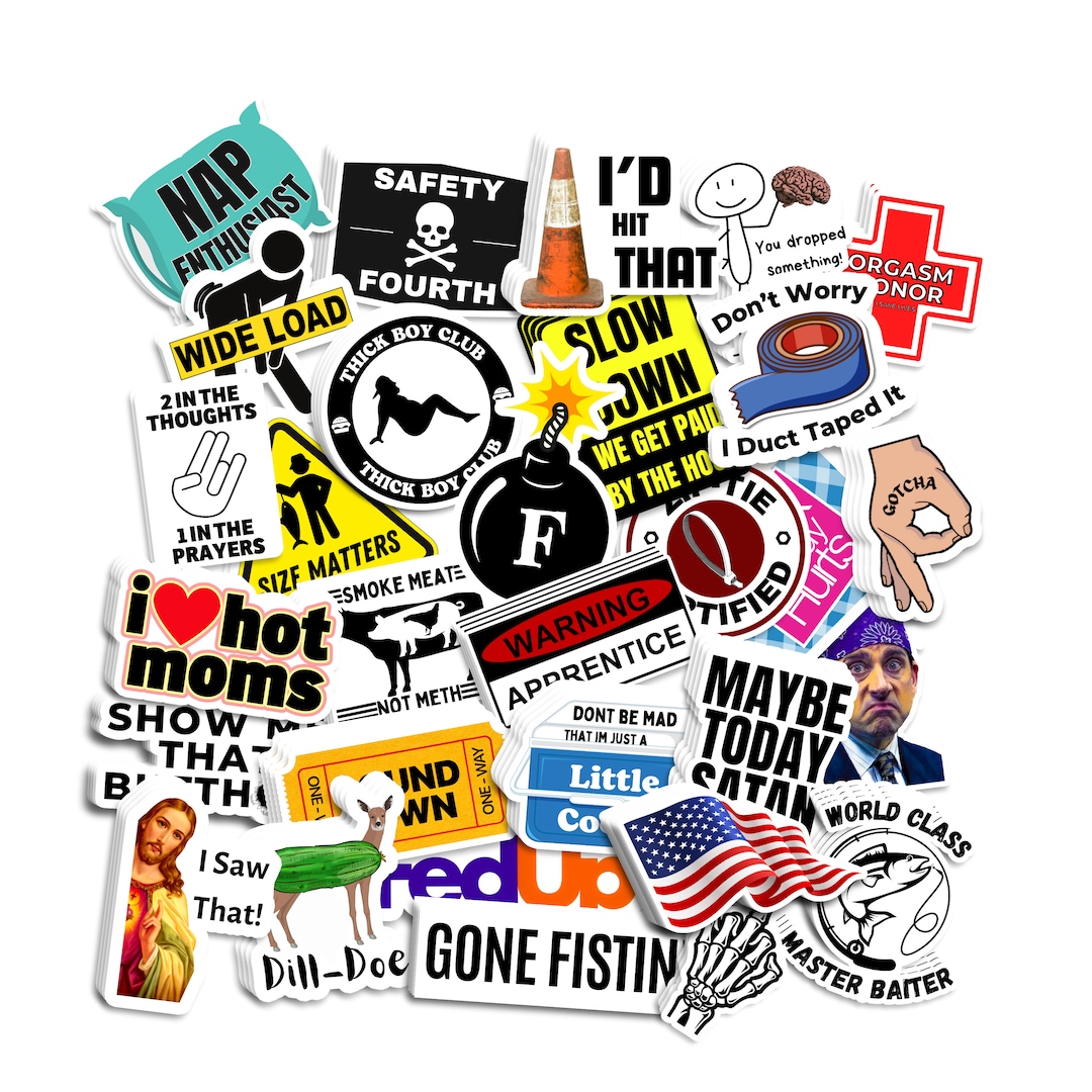 Hard Hat Sticker Pack, Random Blue Collar Stickers, Sticker Sheet Pack ...