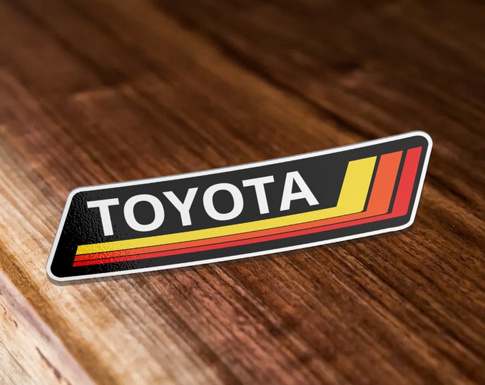 Toyota Sticker, Vintage Retro Sticker, TRD Toyota Sticker, Toyota Decal ...