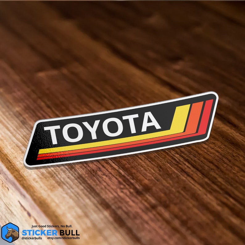 Toyota Sticker, Vintage Retro Sticker, TRD Toyota Sticker, Toyota Decal ...
