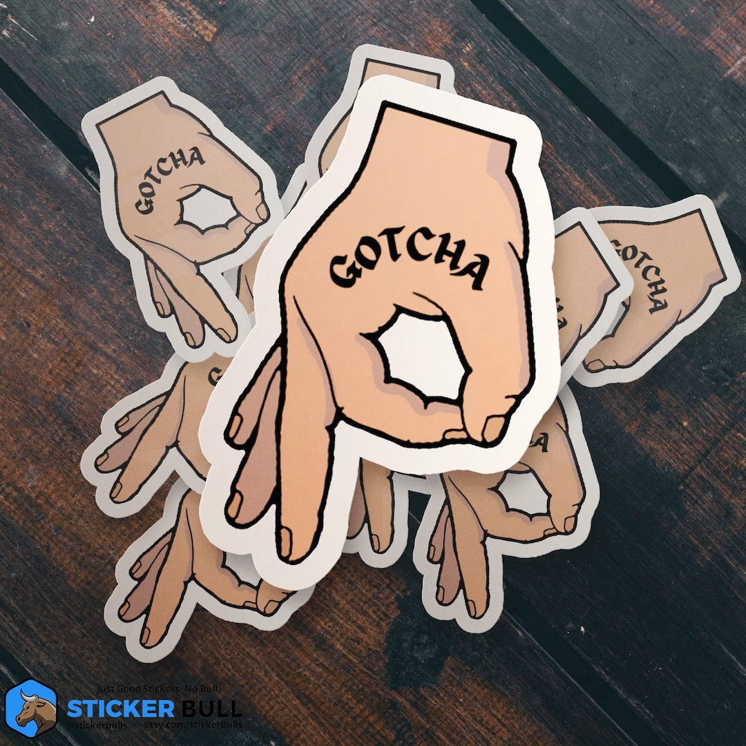 Circle Game Sticker, Funny Circle Hand Sticker, Meme Sticker ...