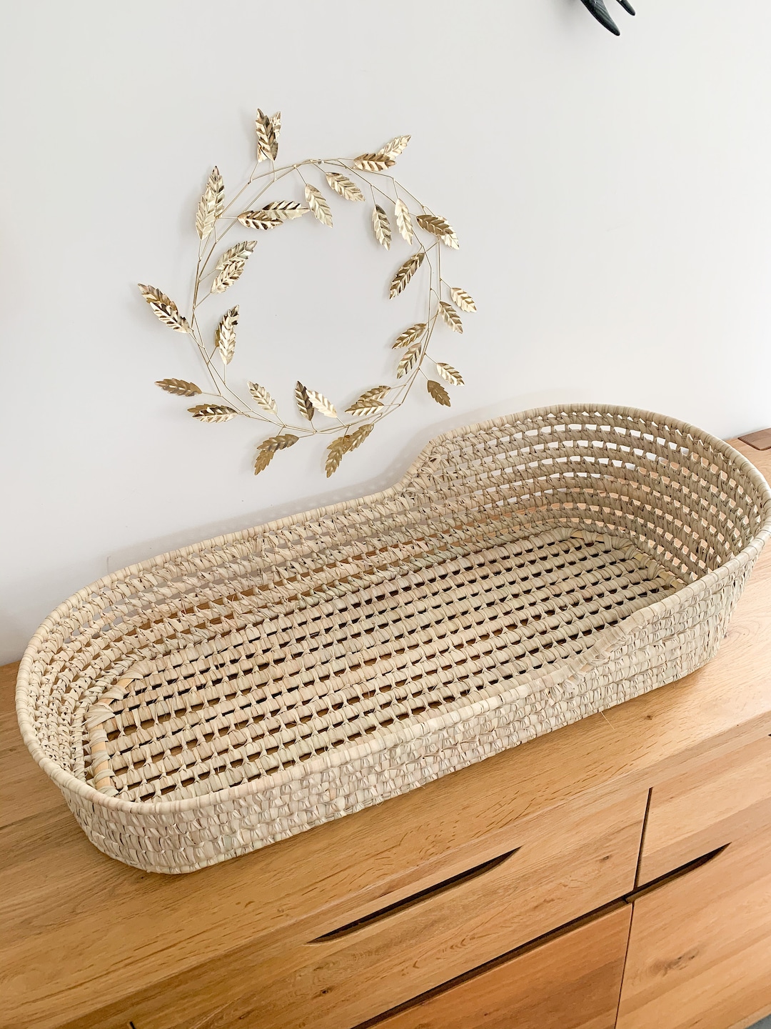 Panier a langer en osier ovale matelas a langer - Etsy France