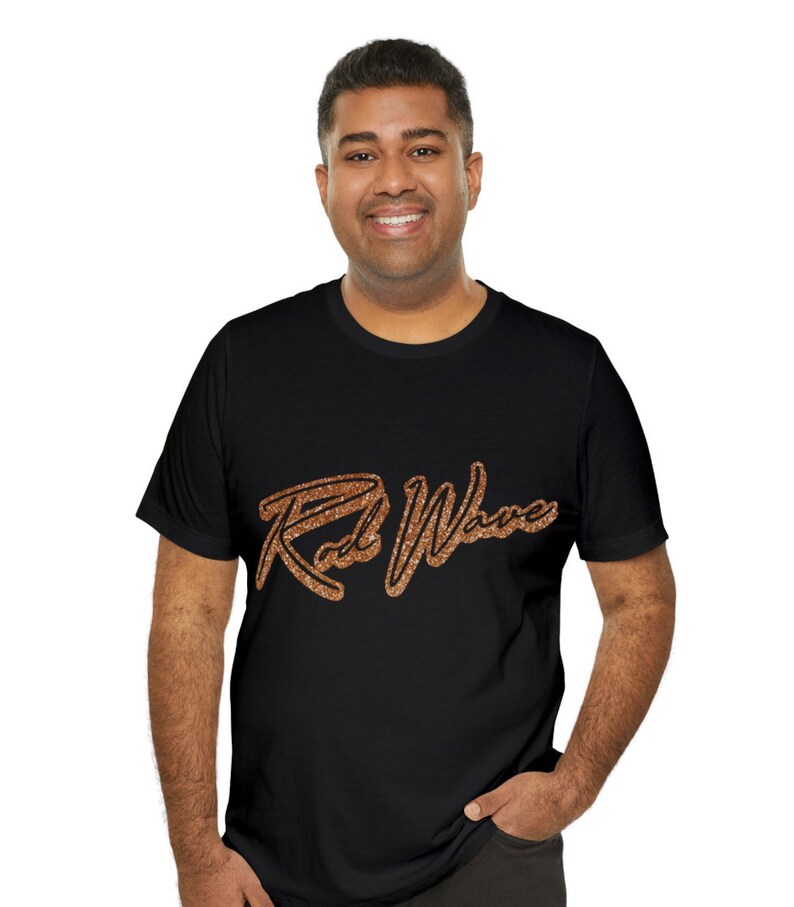 Rod Wave Signature PNG Design File in 300dpi Faux Gold Glitter With ...