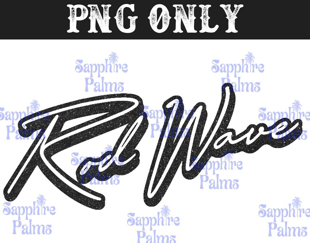 Rod Wave Signature in 300dpi Faux Black Glitter PNG Design File on ...