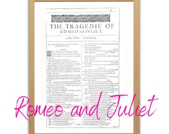 Romeo and Juliet Poster Instant Digital Download (PNG, JPEG) - Etsy