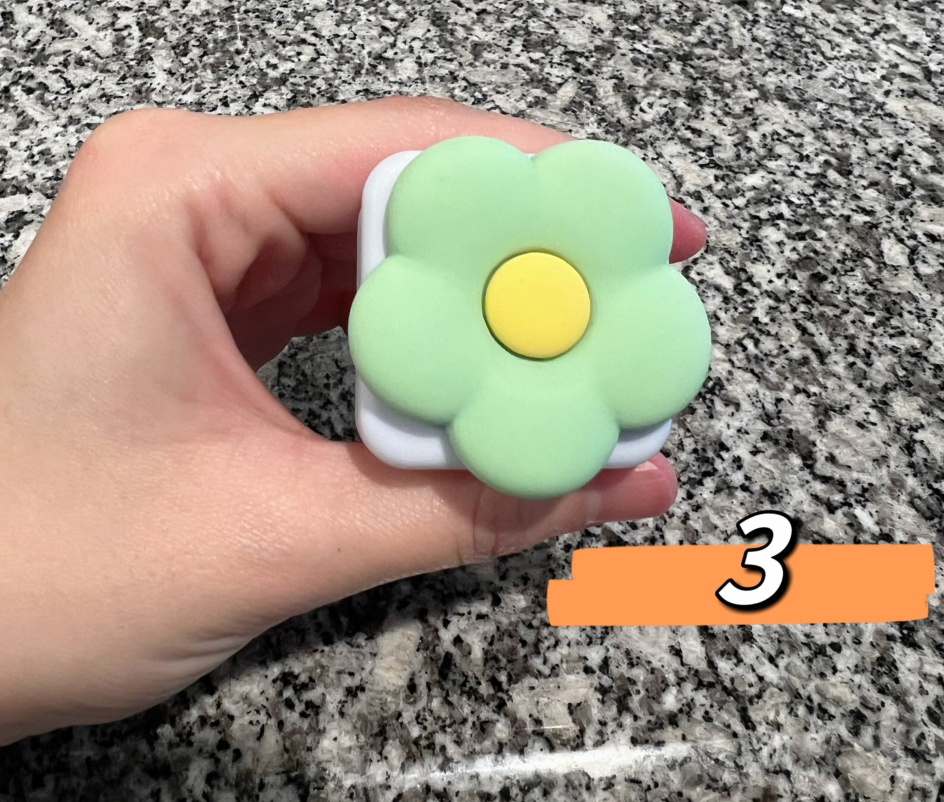 Flower Phone Holder With a Mirror I Cute Mirror Phone Holder, Cute ...