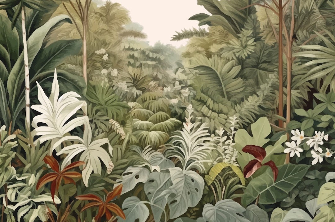 Printable Tropical Abstract Style Art | Aesthetic Decor DIGITAL ...