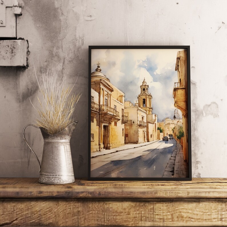 Printable Geographical Art Malta Aesthetic Decor DIGITAL - Etsy