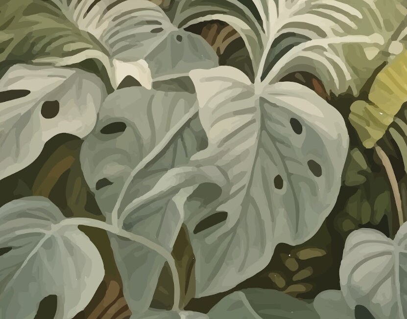 Printable Tropical Abstract Style Art | Aesthetic Decor DIGITAL ...