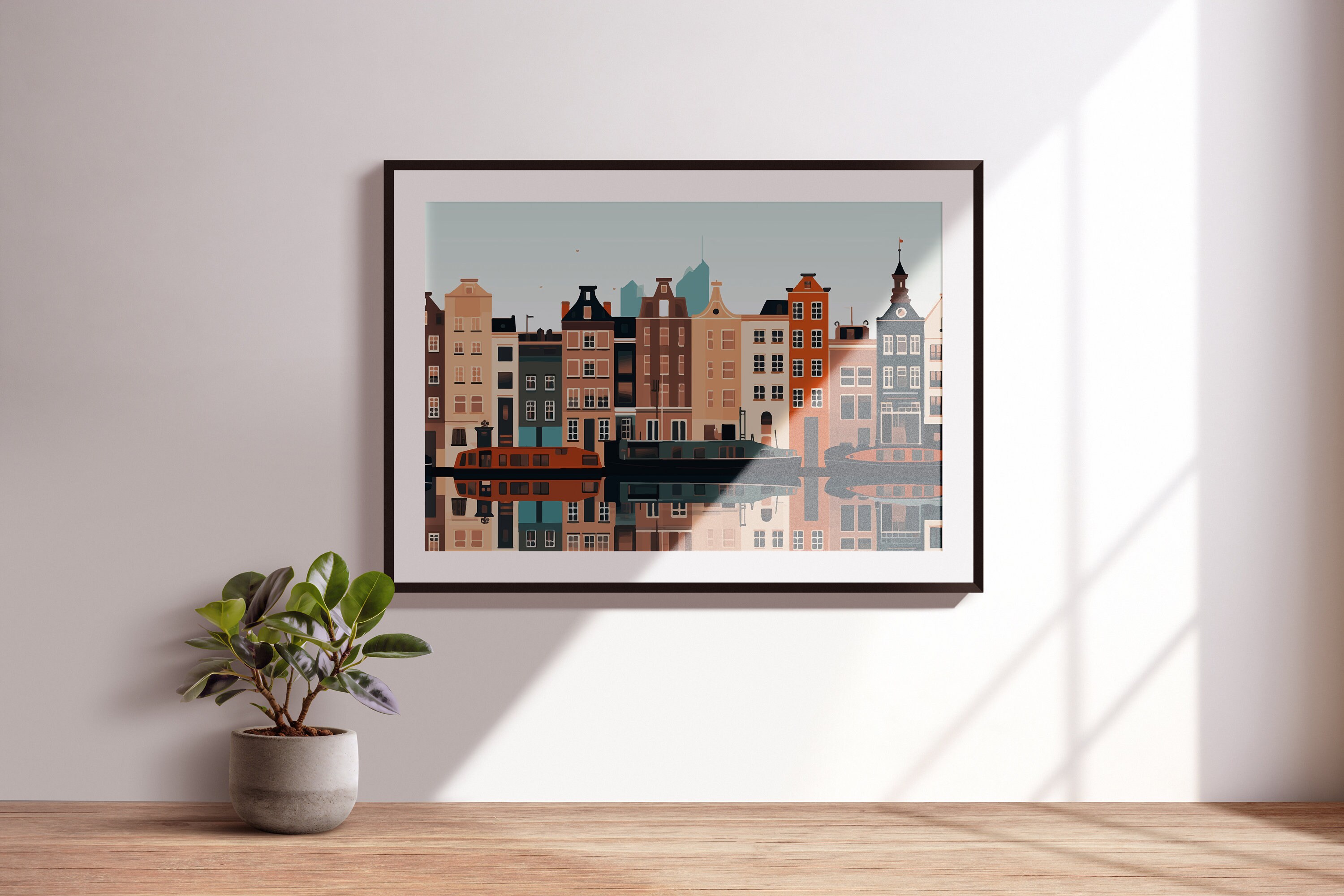 Printable Geographical Art - Amsterdam | Aesthetic Decor DIGITAL ...
