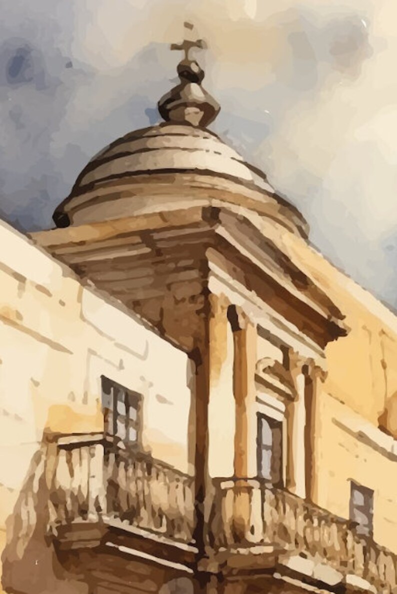 Printable Geographical Art Malta Aesthetic Decor DIGITAL - Etsy