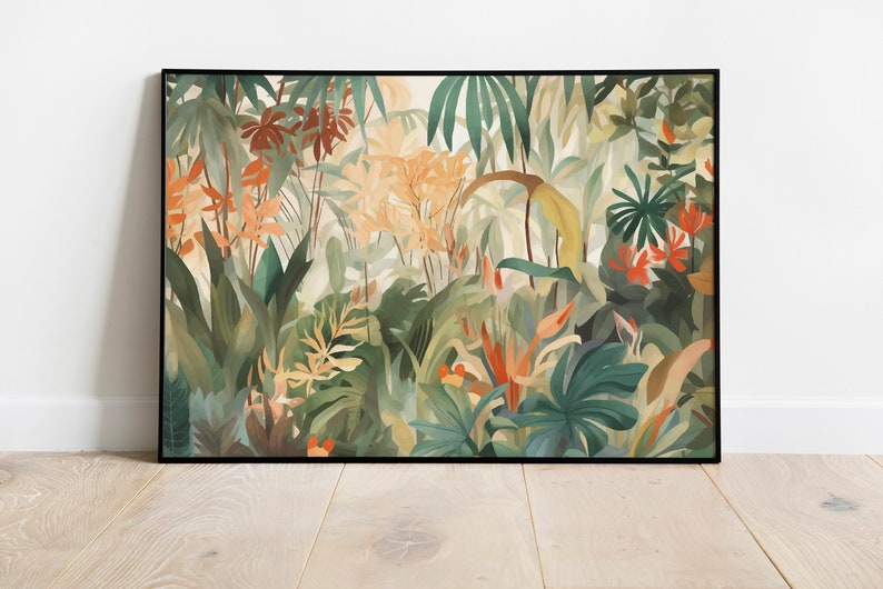 Printable Tropical Abstract Style Art | Aesthetic Decor DIGITAL ...