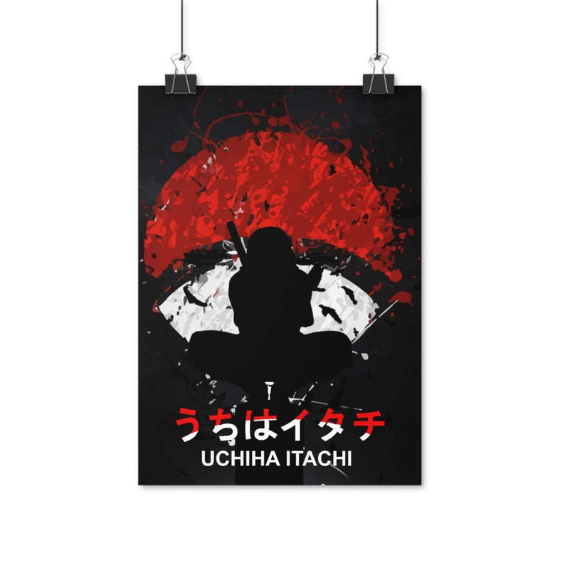 Itachi Picture Anime Japanese Manga Character Classic Painting Poster ...