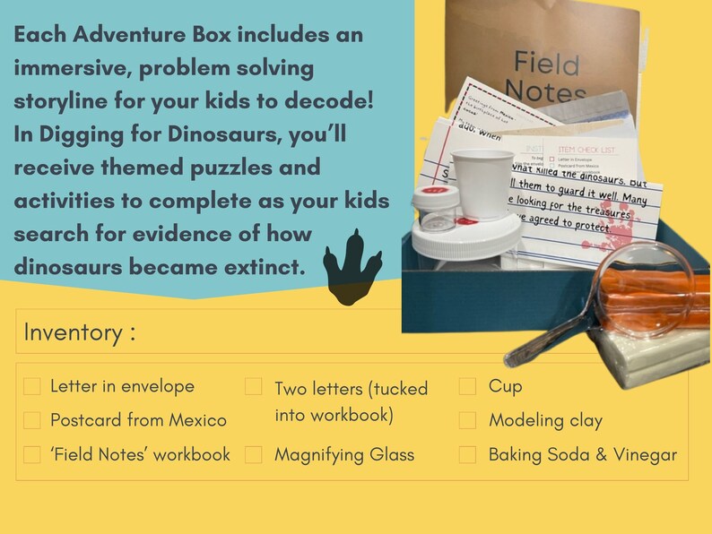 Digging for Dinosaurs Adventure Box, Dinosaur Adventure Mystery ...
