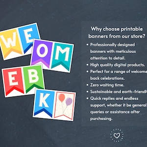 Welcome Back Banner, Printable Welcome Back Banner, Printable Banner - Etsy