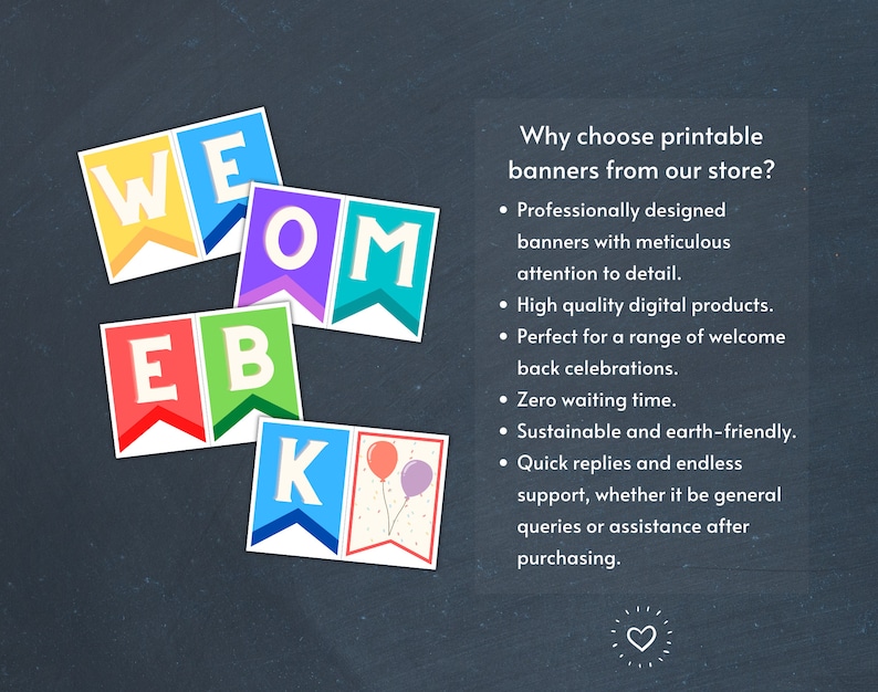 Welcome Back Banner, Printable Welcome Back Banner, Printable Banner - Etsy