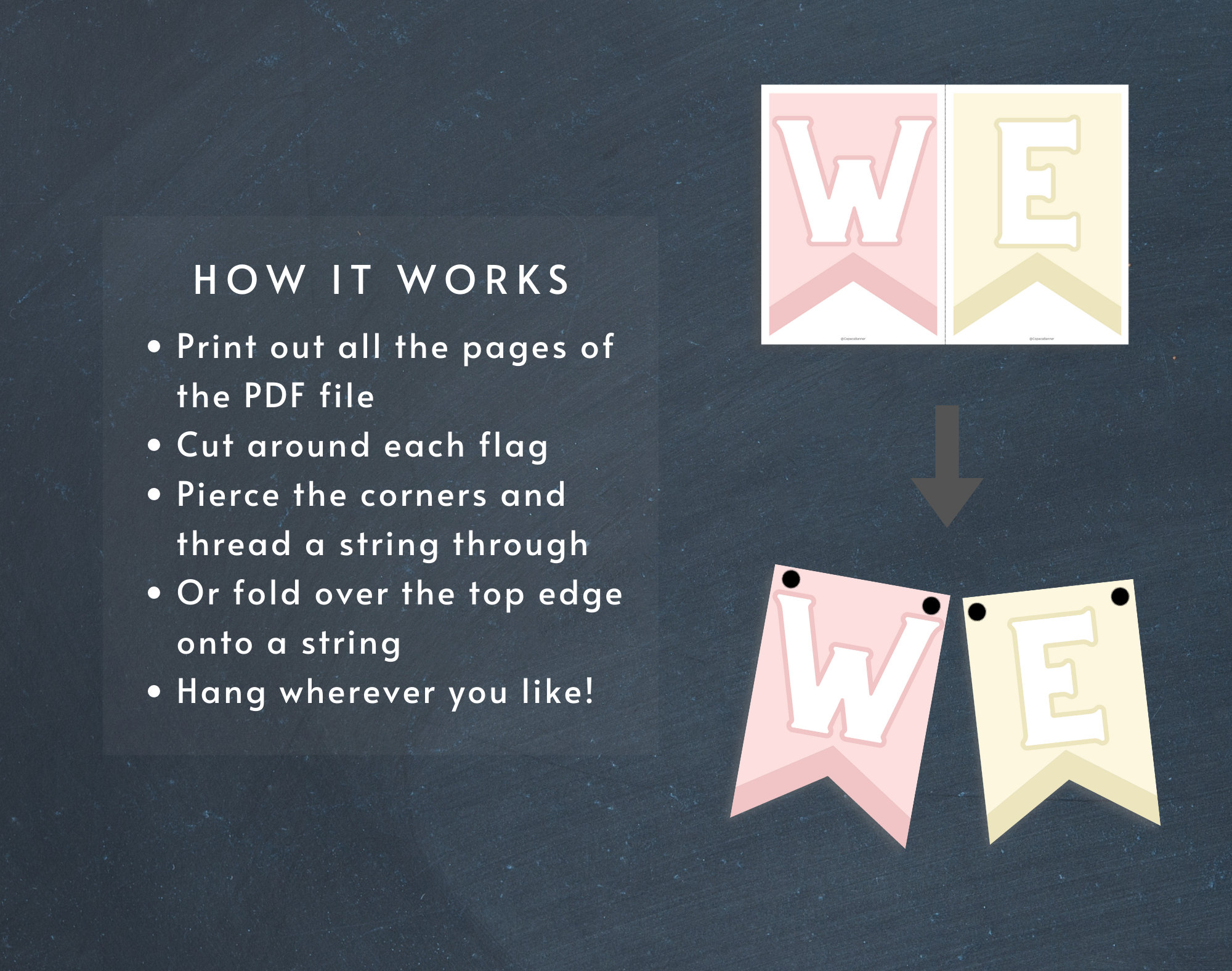 Welcome Back Banner, Printable Banner, Printable Party Supplies ...