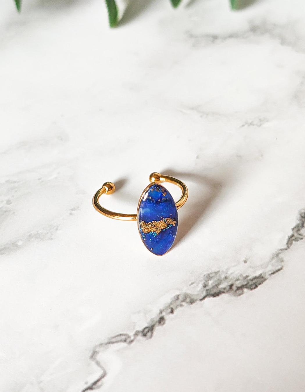 Delicate Statement Almond Shape Ring, Handmade, Stainless Steel ...