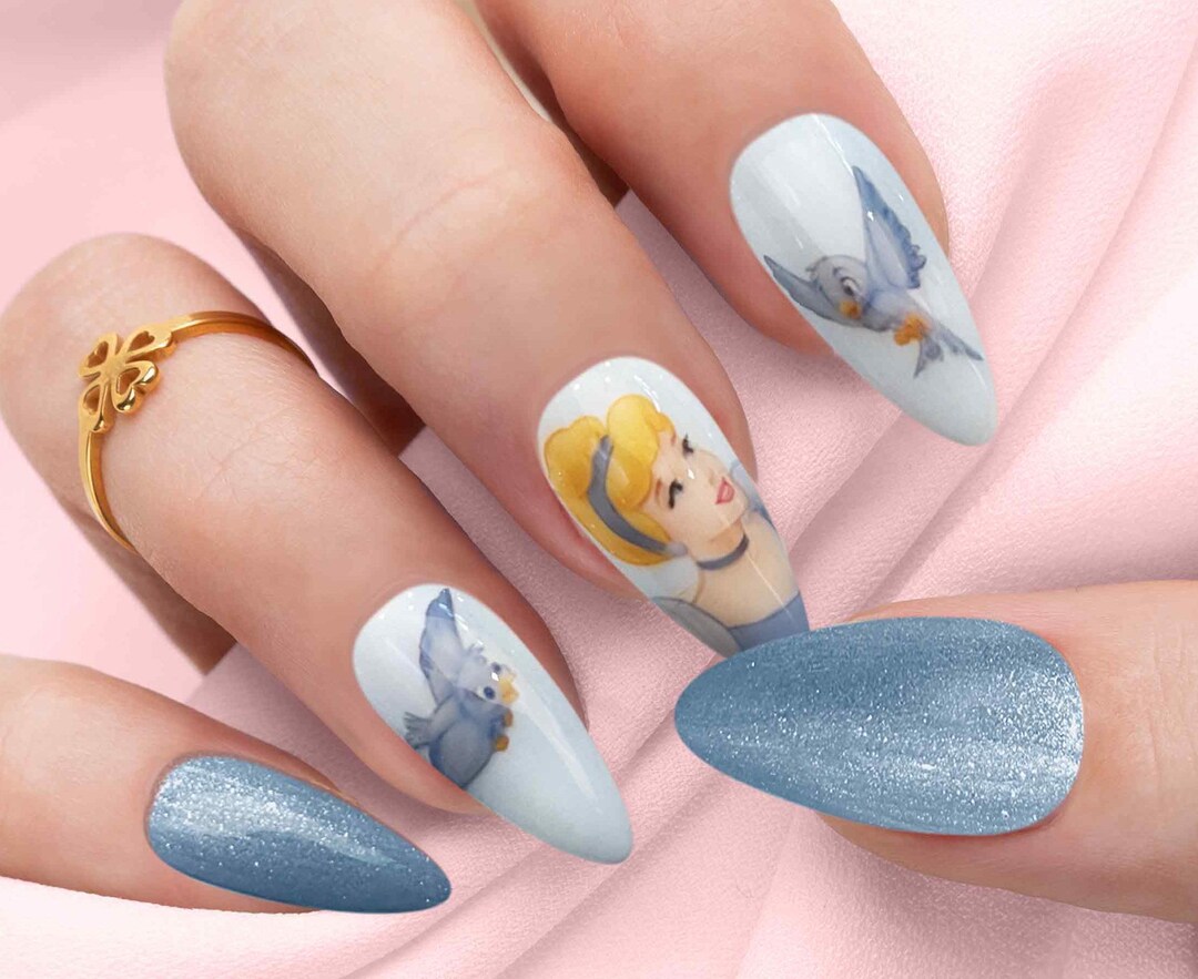 Enchanting Cinderella Princess Press-on Nails Perfect Fairytale Look - Etsy