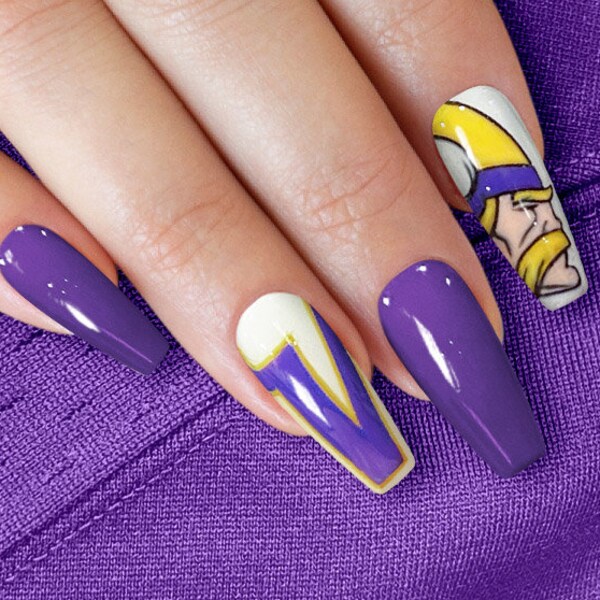 Football Nails - Etsy