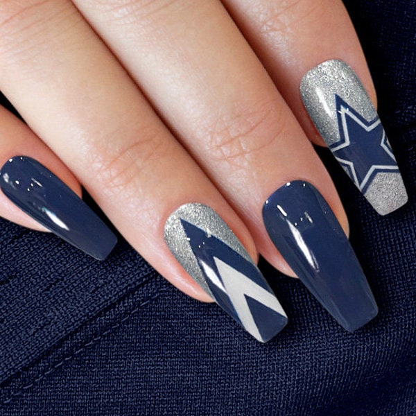 Football Nails - Etsy