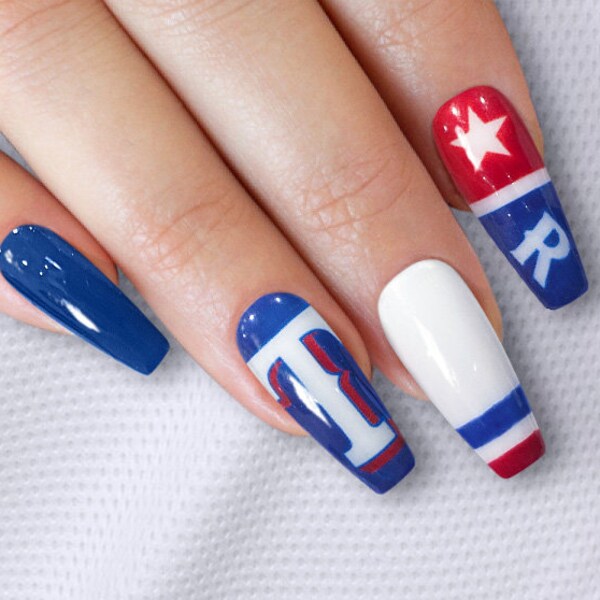 Baseball Nails - Etsy