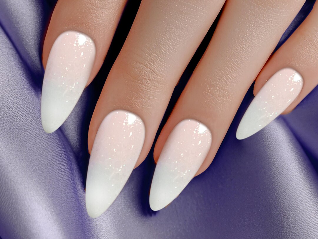 Gradient French Tip Press on Nails – Stunning Ombre Nails for Special ...