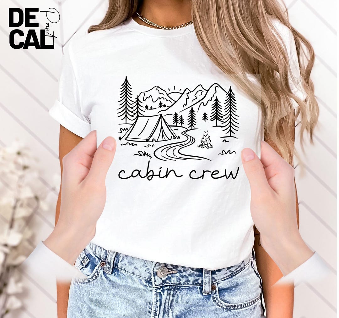 Cabin Crew Decal for Shirts, Gift for Cabin Crew Heat Transfers Decal ...