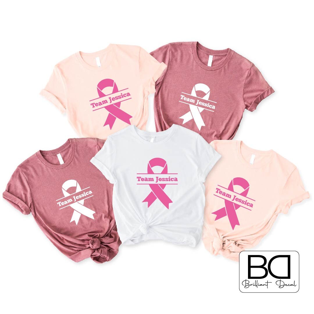 Personalized Breast Cancer Ribbon Iron on Transfer: Custom Decal - Etsy