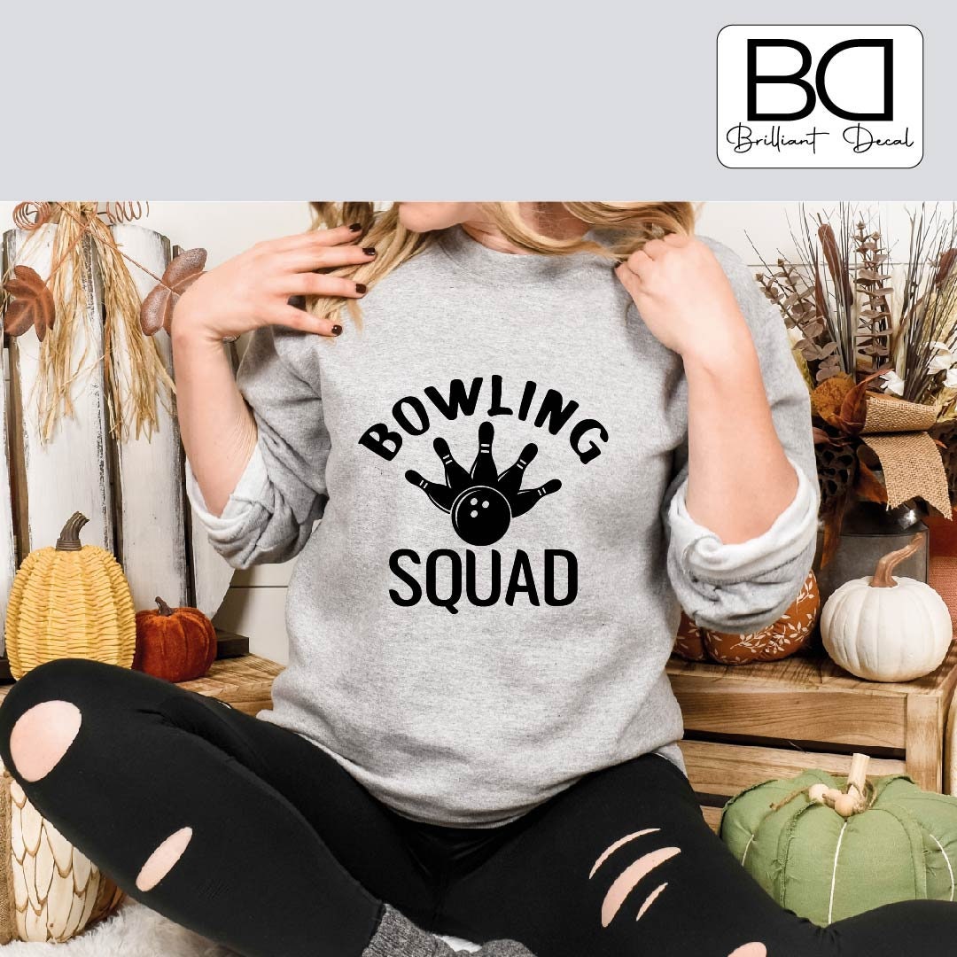 Bowling Team Iron on Decals, Bowling Pins Heat Transfer Decal, Bowler ...