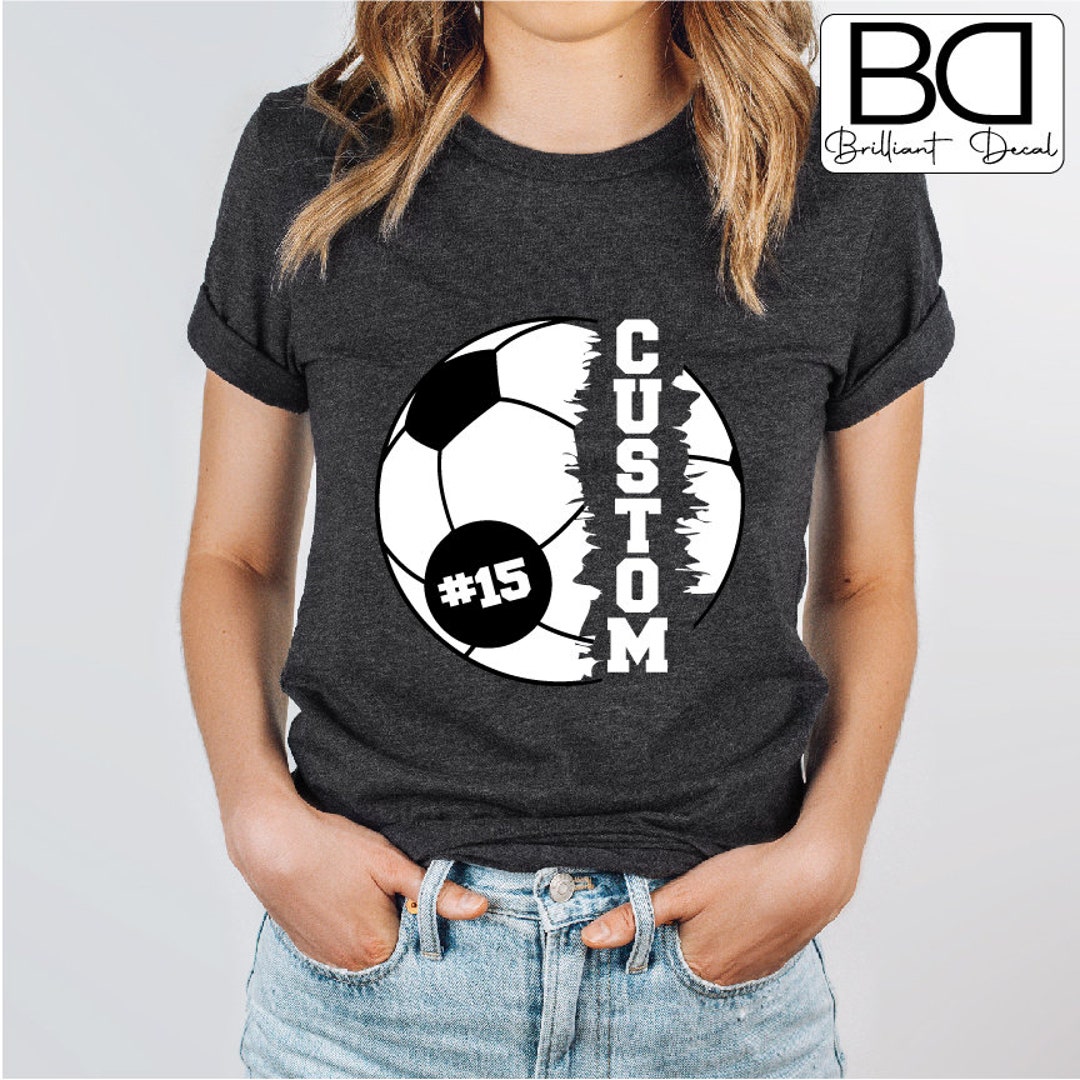 Personalized Soccer Iron on Transfer, Custom Soccer Ball Iron on Decal ...