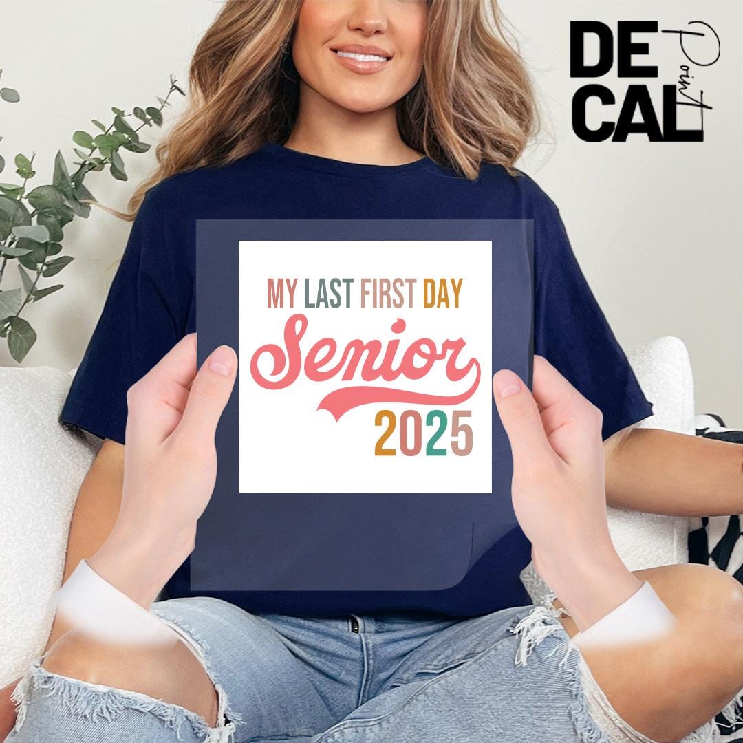 Senior Student Decal, High School Senior Heat Transfer Decal Senior ...