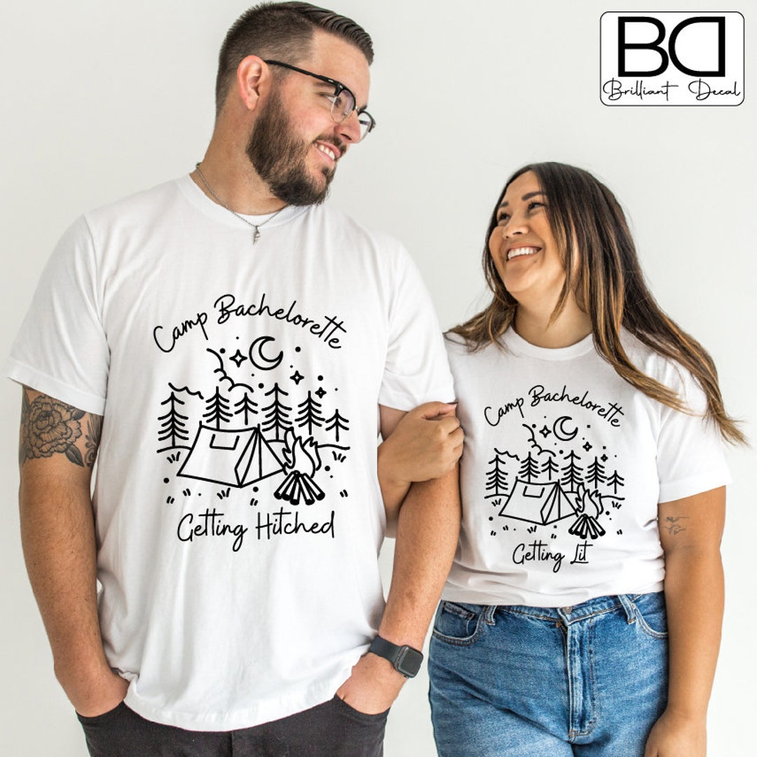 Camp Bachelorette Getting Hitched Iron on Decal, Bachelorette Iron On ...