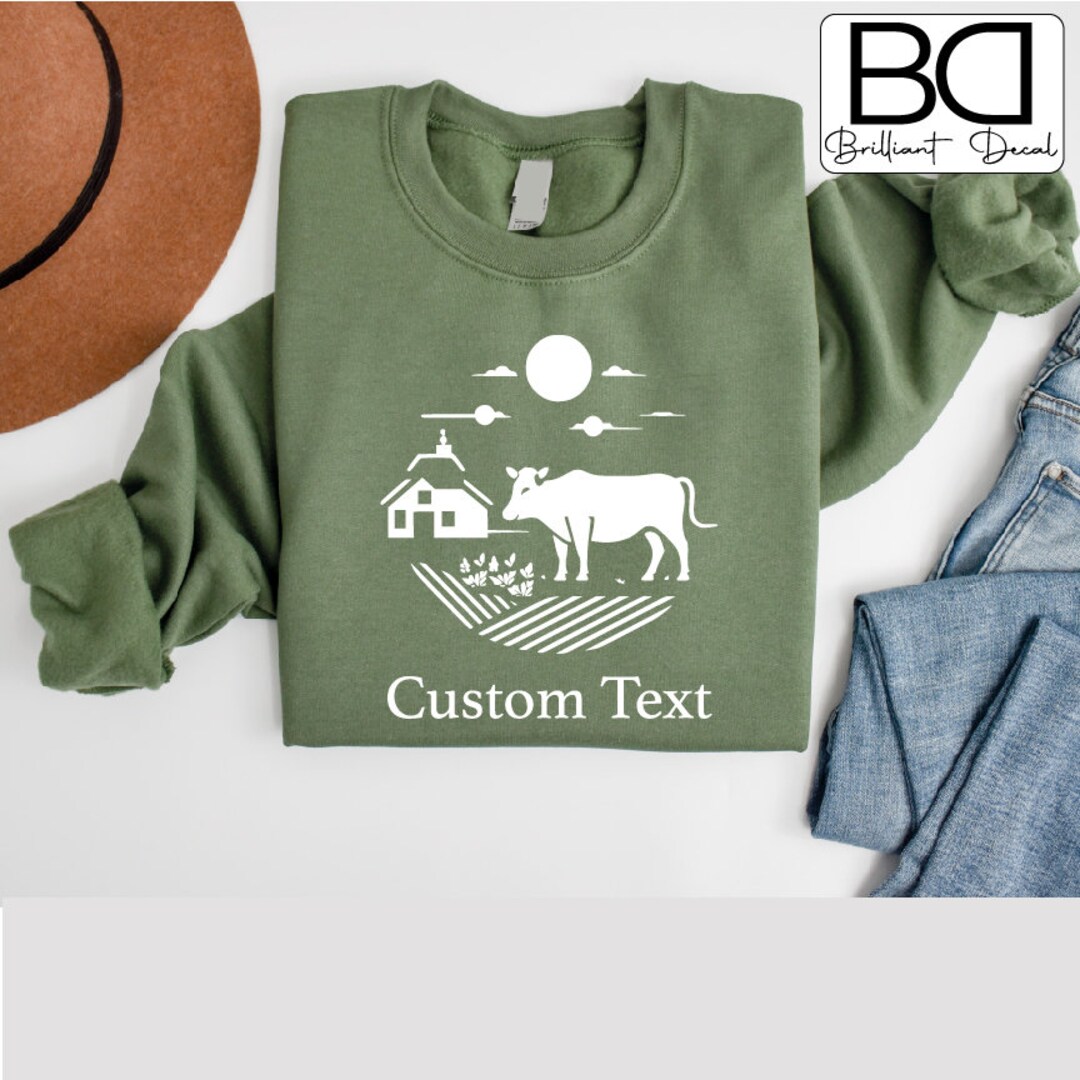 Custom Farm Shirt Iron on Transfer, Custom Farm Name Heat Transfer ...