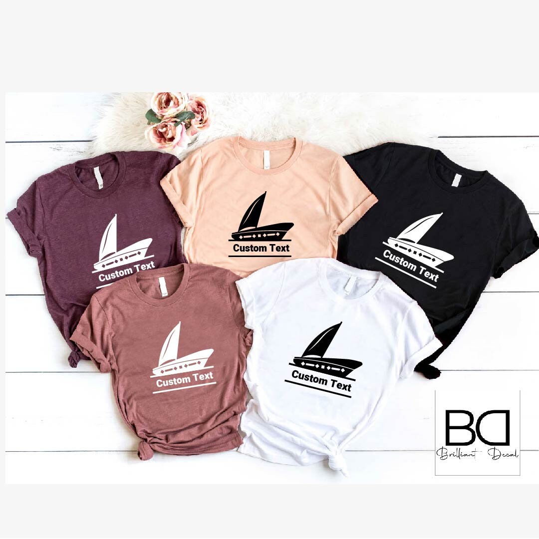 Custom Boating Decal, Personalized Iron on Sailboat Decals, Custom ...