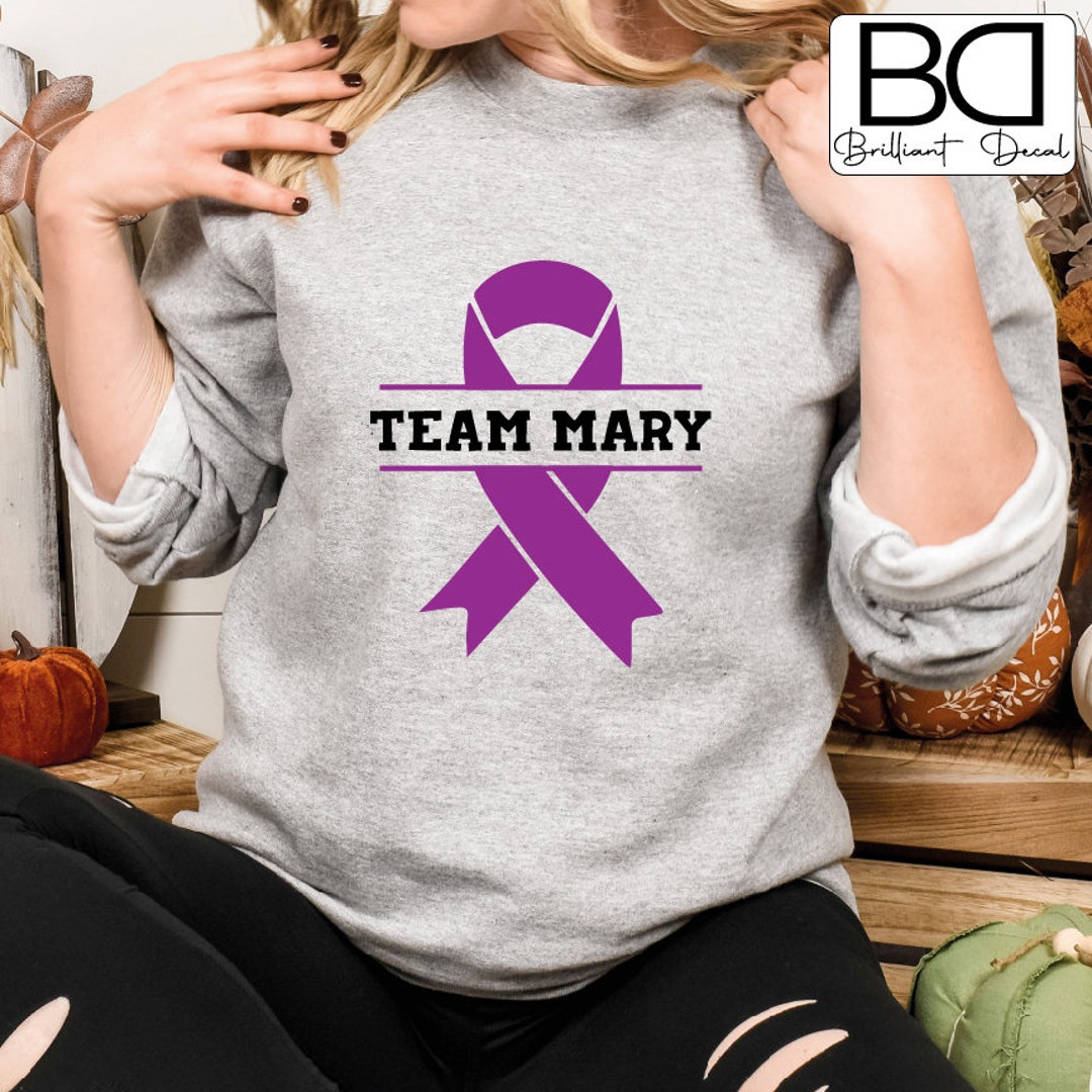 Custom Cancer Team Iron on Decals, Cancer Ribbon Heat Transfer Decals ...