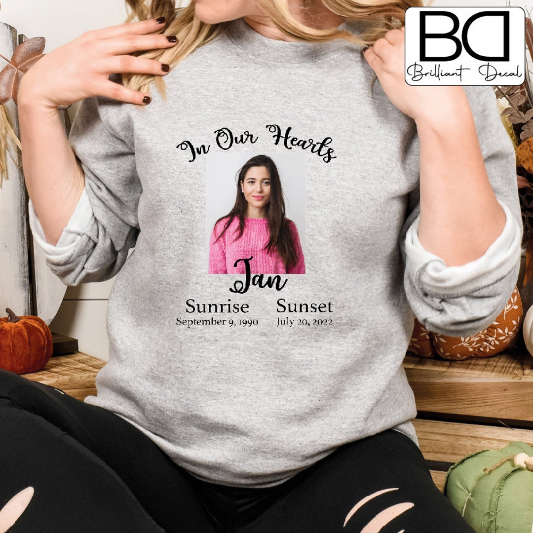 Custom Memorial Iron on Decals, Personalized Iron on Photo Decals ...