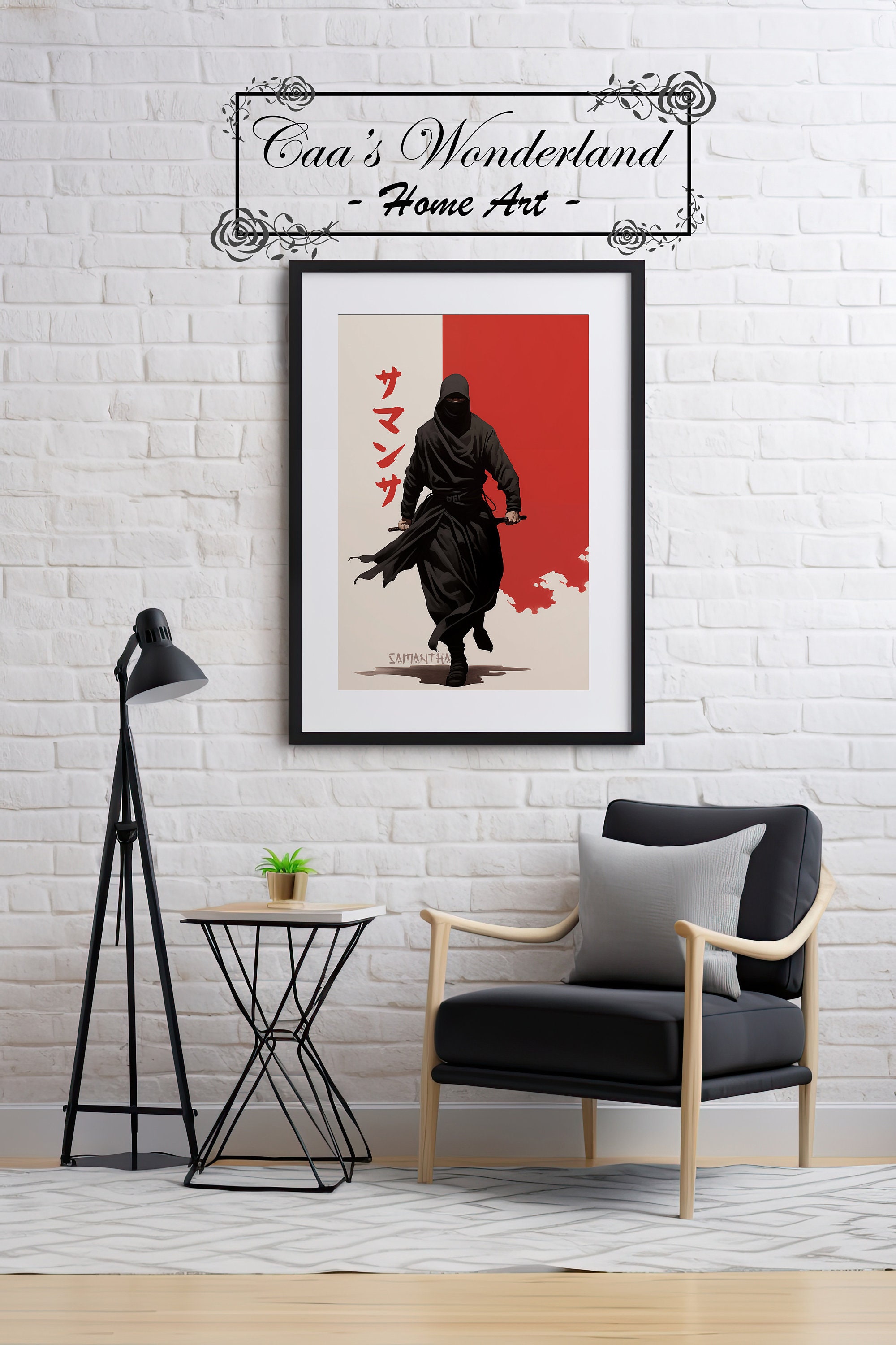 Your Name in Japanese Print Ninja Calligraphy, Personalized Katakana ...