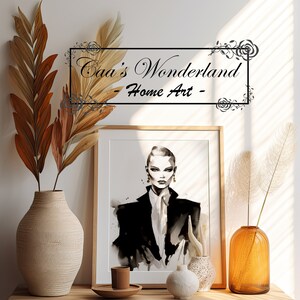 Fashion Sketch Digital Download Bundle, Designer Watercolor Ink ...